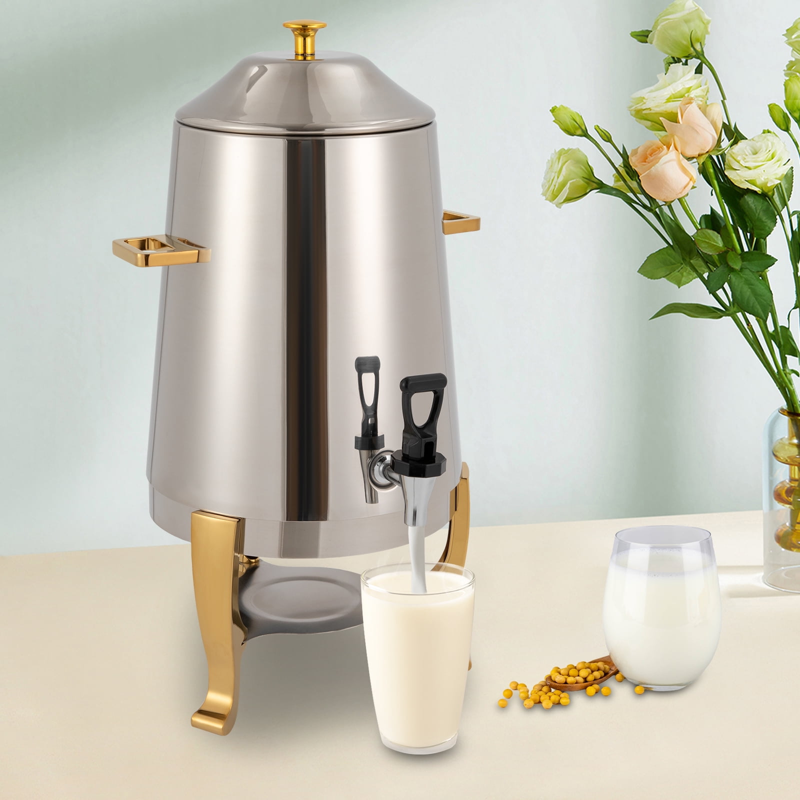 13L/3.5 Gallon Hot Beverage Dispenser,Insulated Coffee Chafer Urn Hot ...
