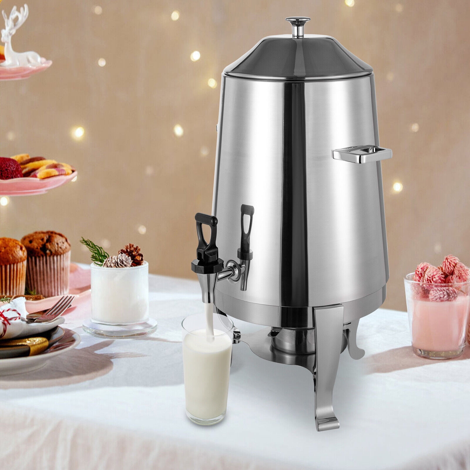 13L Hot Beverage Dispenser Coffee Chafer Stainless Steel Hot Drink Tea ...