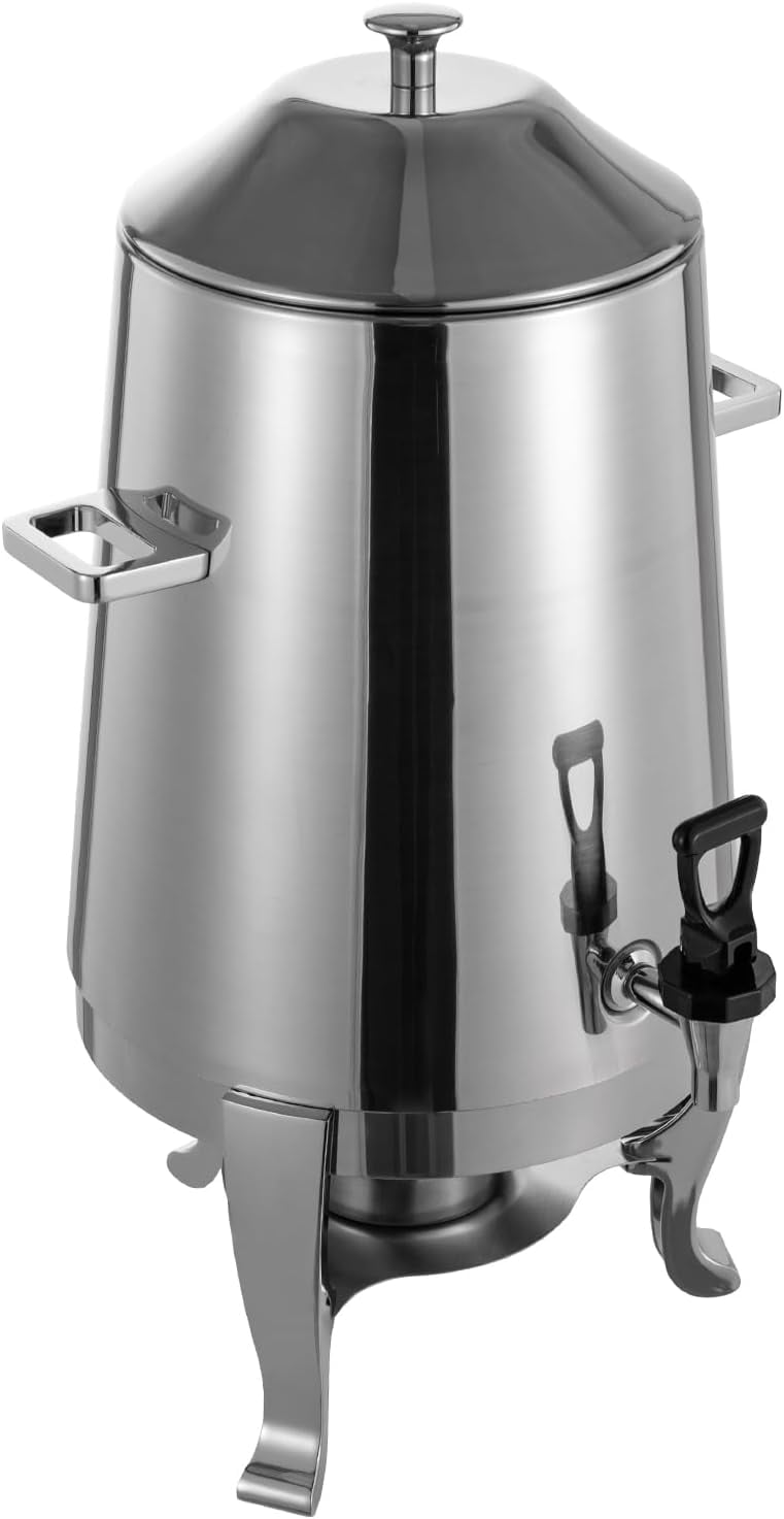 13L Hot Beverage Dispenser, Stainless Steel Coffee Chafer Urn Hot Drinks Dispenser with Spigot ...