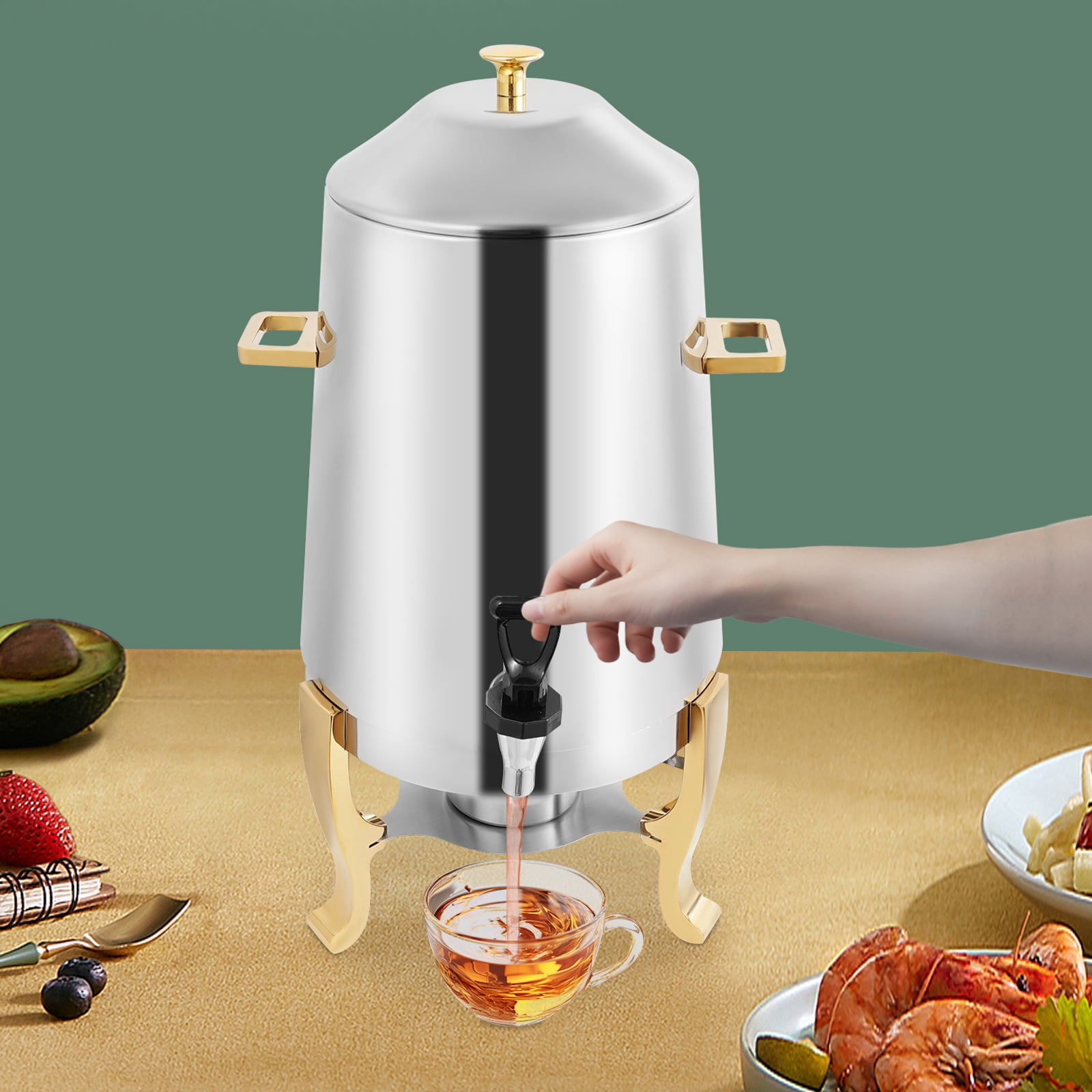 13L Hot Beverage Dispenser, Stainless Steel Hot Water Dispenser, Drink ...