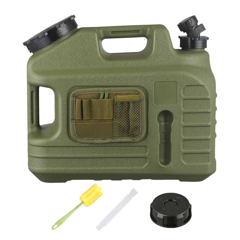 13L Large Capacity Camping Water Jug with Spigot, Food Grade PE Hiking ...