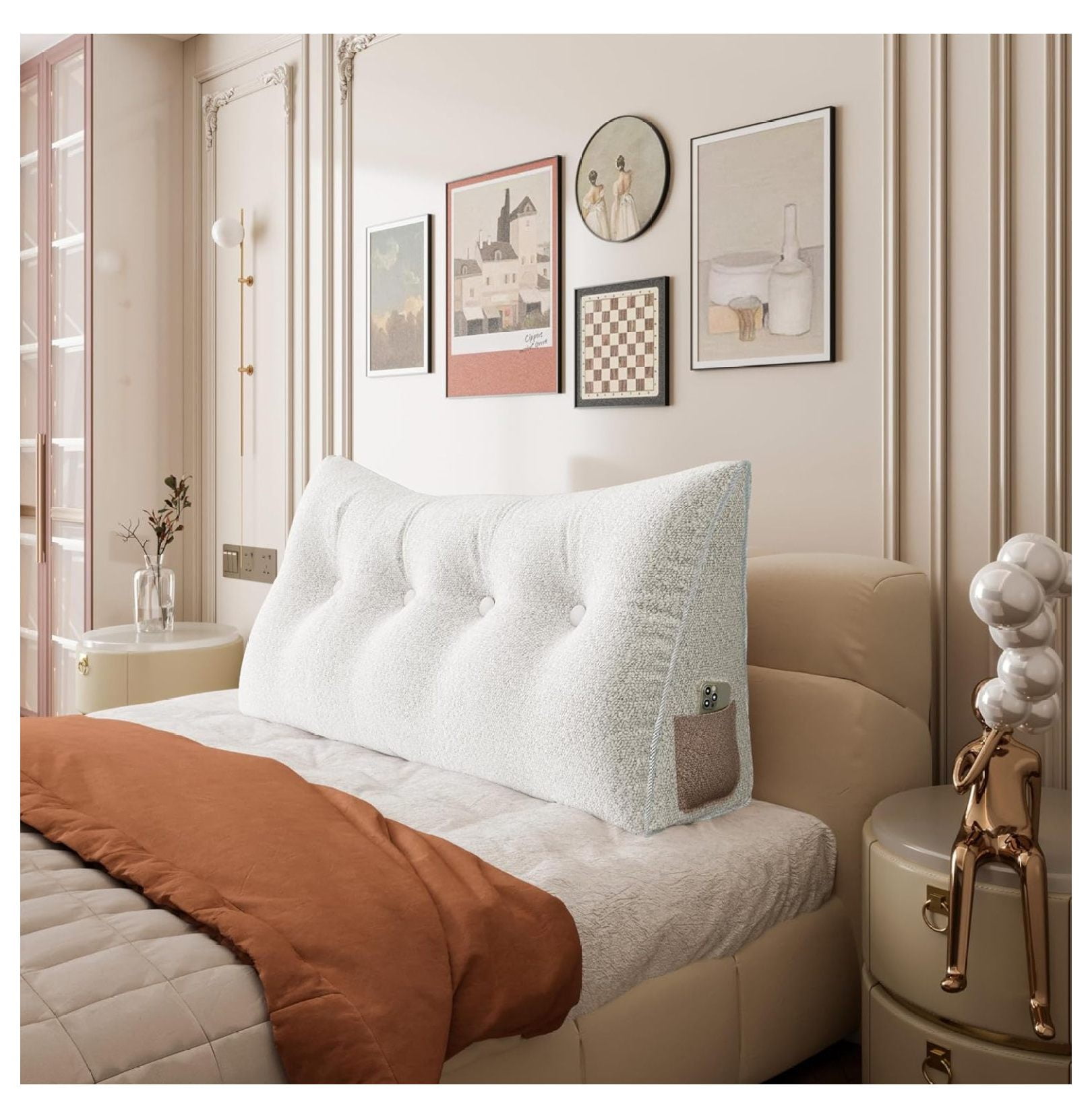 13LB Thickened Wedge Pillow Headboard Body Positioner Bed Wedge Pillow ...