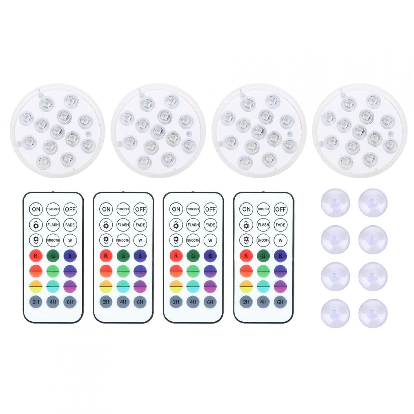 13LED Submersible Lights Remote Control Underwater Decorative Lamps ...