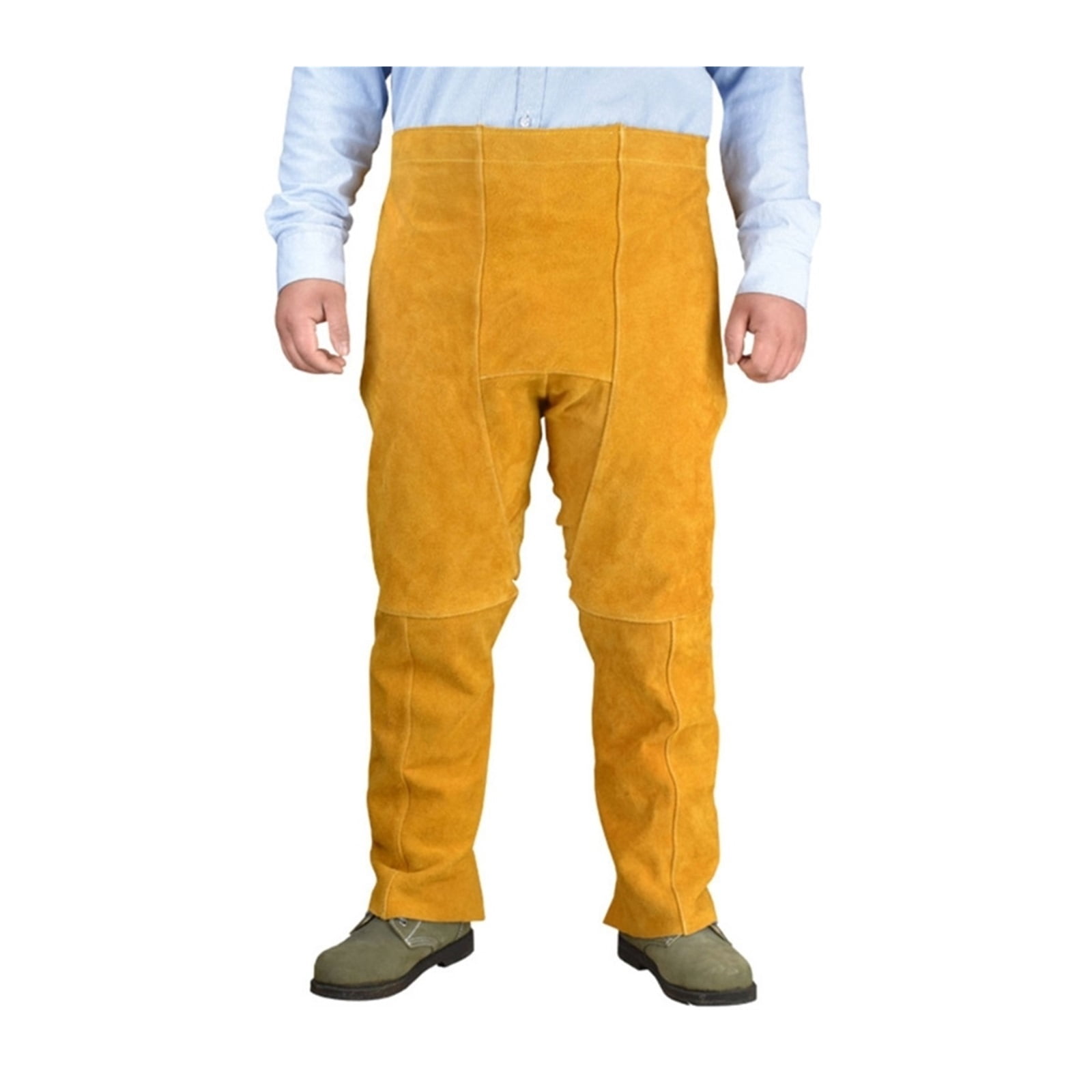 13ME Imitation Leather Welding Safety Split Leg Apron Knee Guards ...