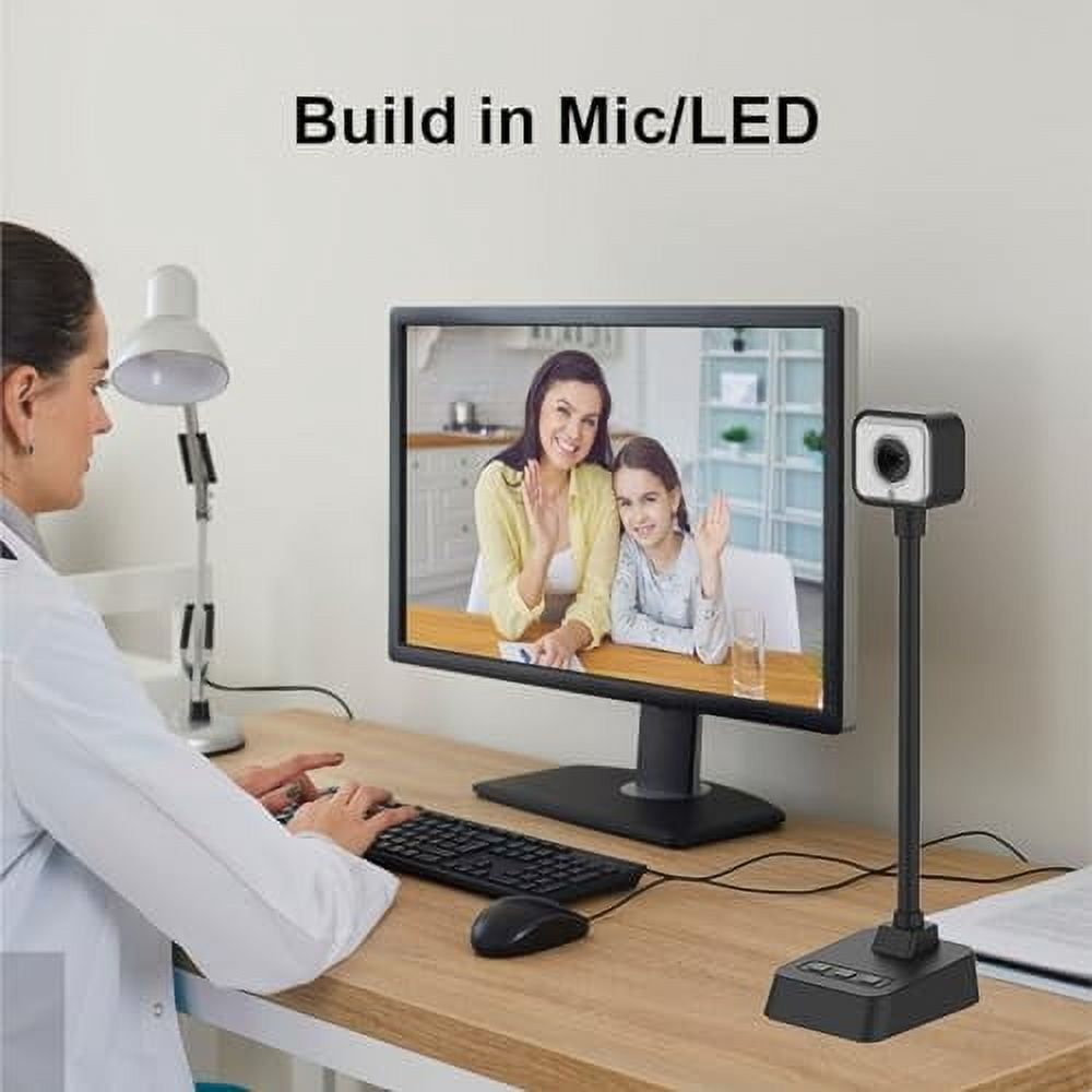 13MP USB Document Camera for Teachers, Auto Focus LED Webcam built in ...