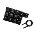 13PCS Anti Slip Textured Keycaps Backlights Key Caps for K70 RGBK70 K95 ...