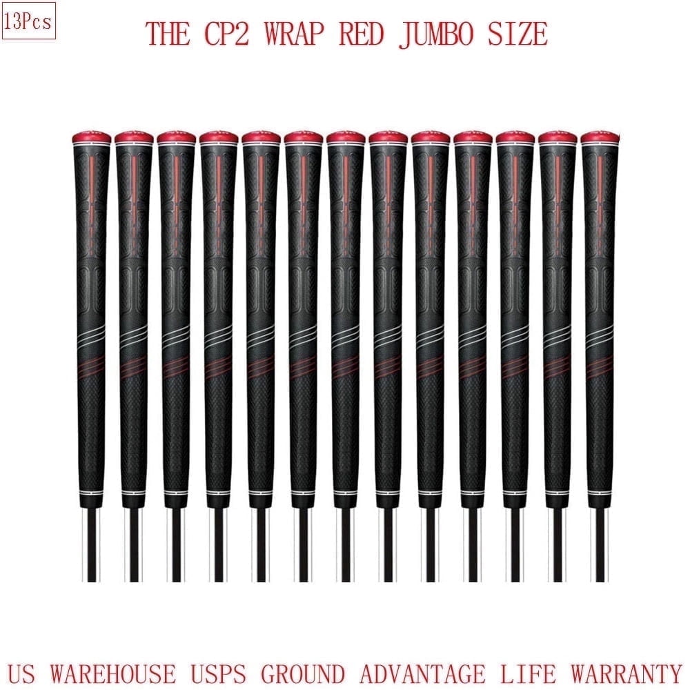 13PCS CP2 Pro Golf Club Grip Tacky Feel Jumbo Red Rubber 60R Brand New ...