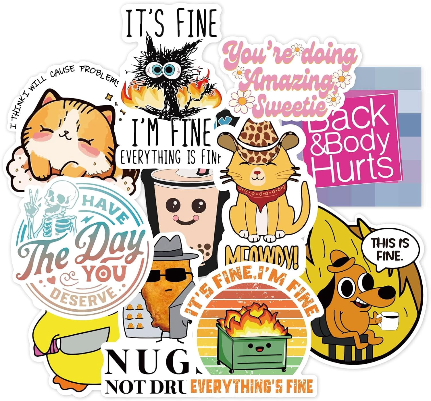 13PCS Funny Meme Magnets for Fridge - Funny Fridge Magnet Adults ...