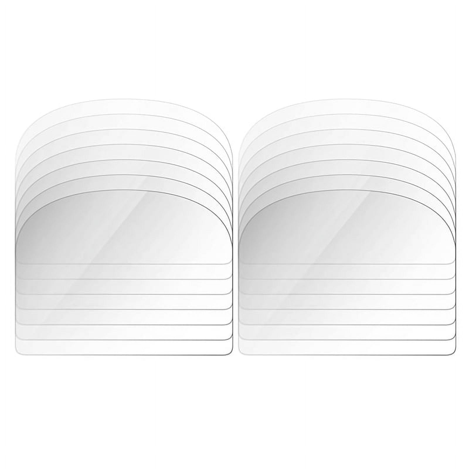 13PCS Transparent Cake Cream Scraper Flexible Plastic Icing Spatula ...