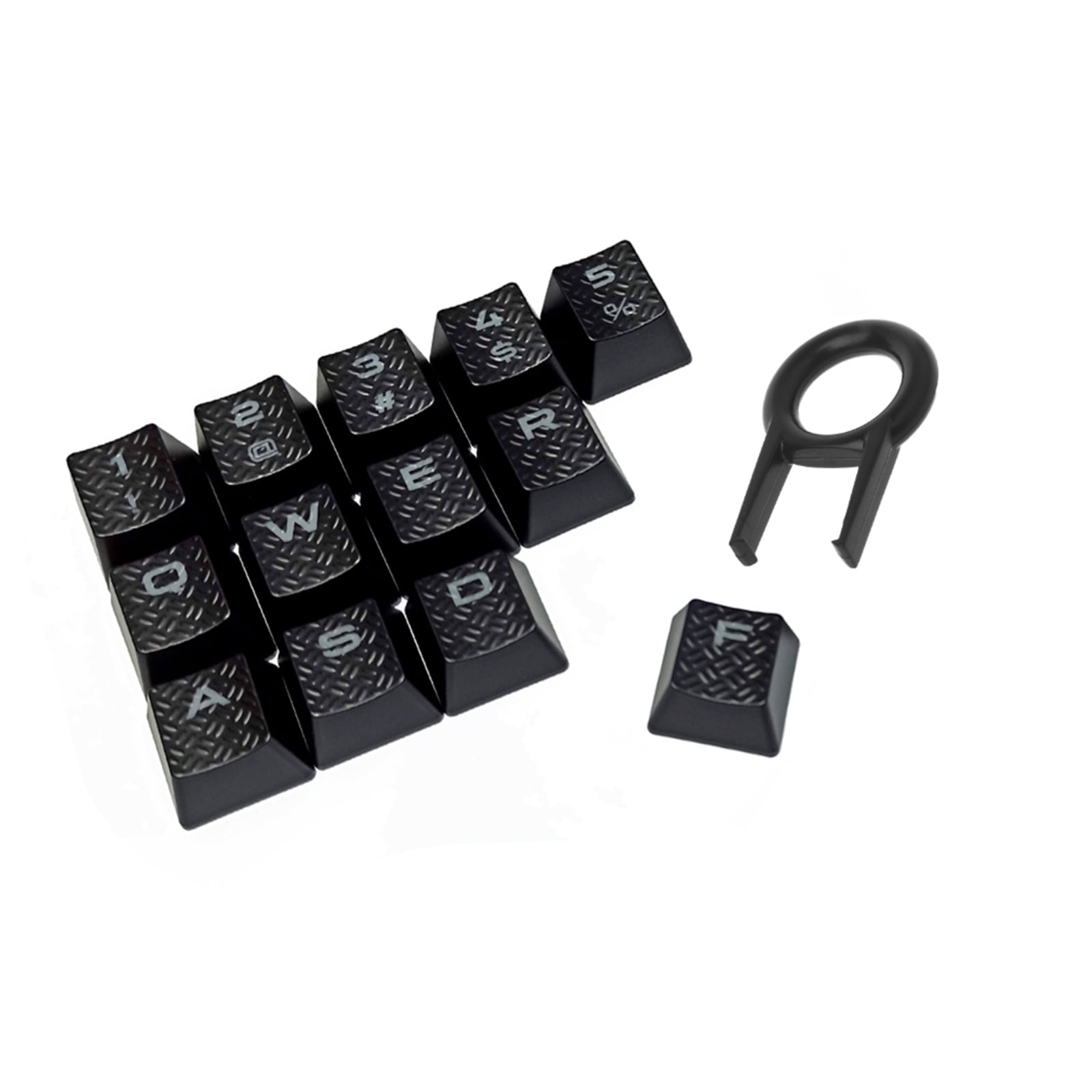 13PCs Textured Keycaps Slip Proof Functionality and Enhances Lighting ...