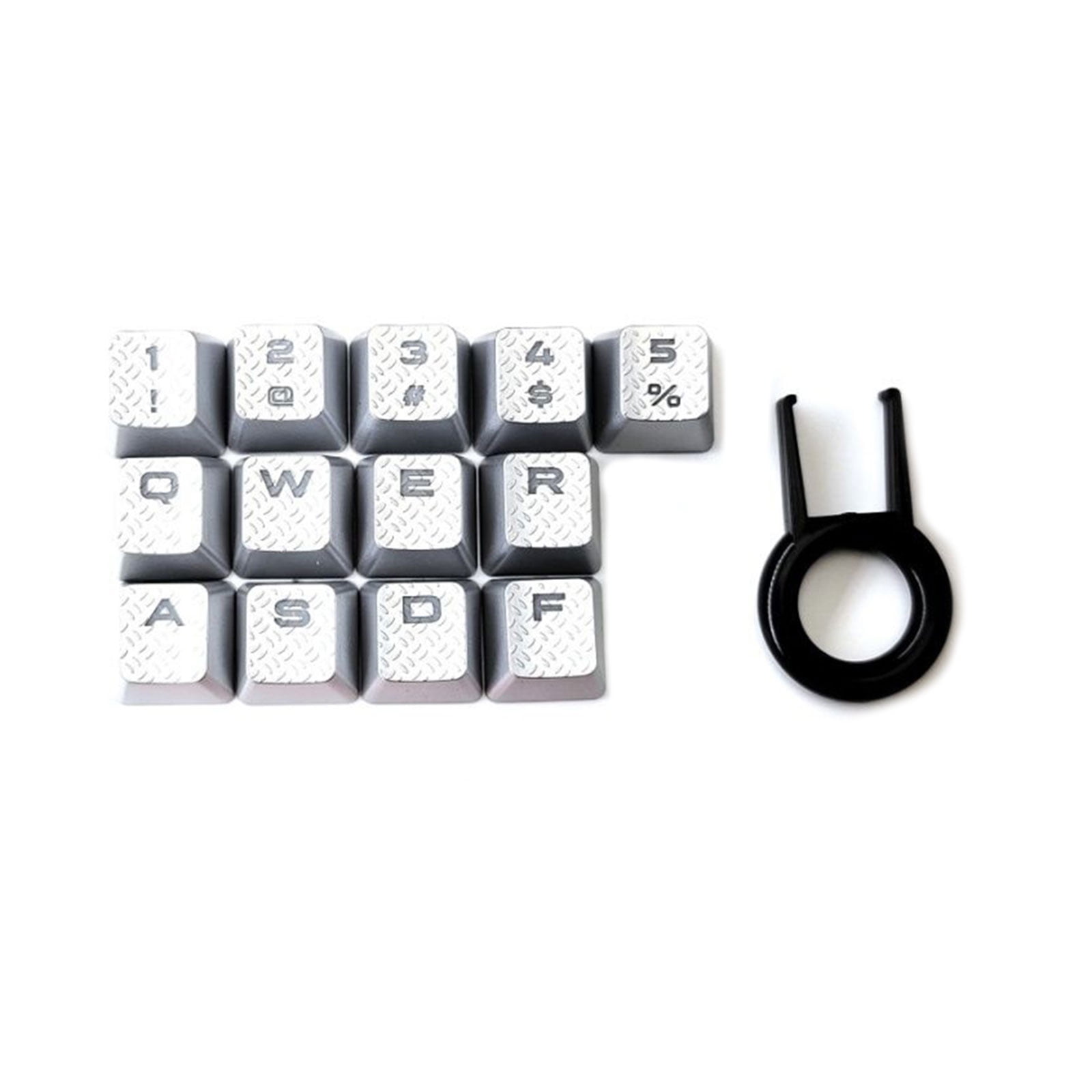 13PCs Textured Keycaps Slip Proof Functionality and Enhances Lighting ...