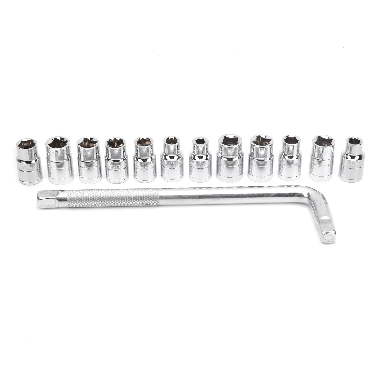 13Pcs 1/2in External Hex Socket Sleeve L-Shaped Wrench Drive Set ...
