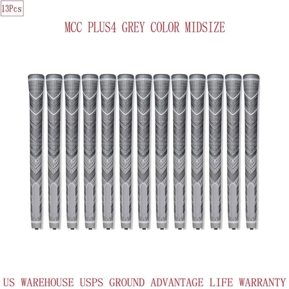 13Pcs Golf Club Grip MCC PLUS4 Golf Grip Anti-Slip 60R Grey Midsize Unbranded - Walmart.com