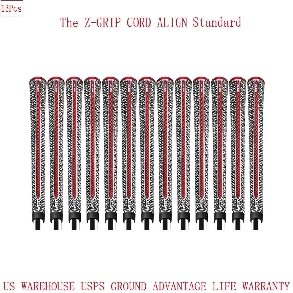13Pcs Z-Grip Cord ALIGN Golf Club Grip Standard Size Rubber Unbranded ...