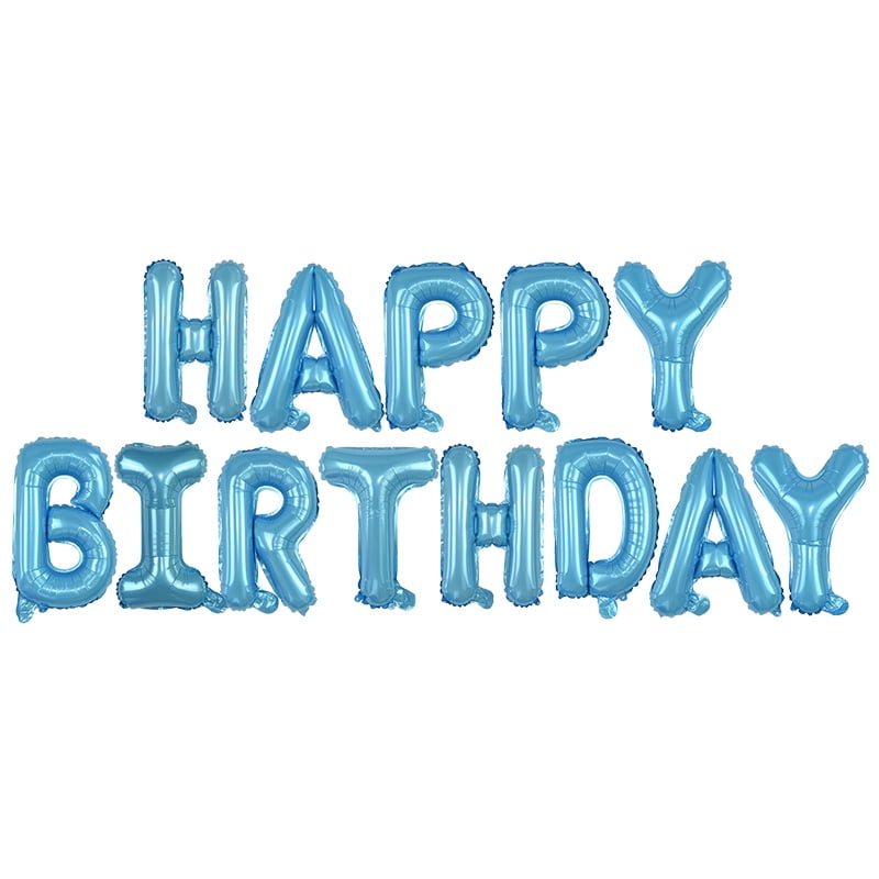 13Pcs Happy Birthday Balloons Foil Letter Balloon Birthday Party ...
