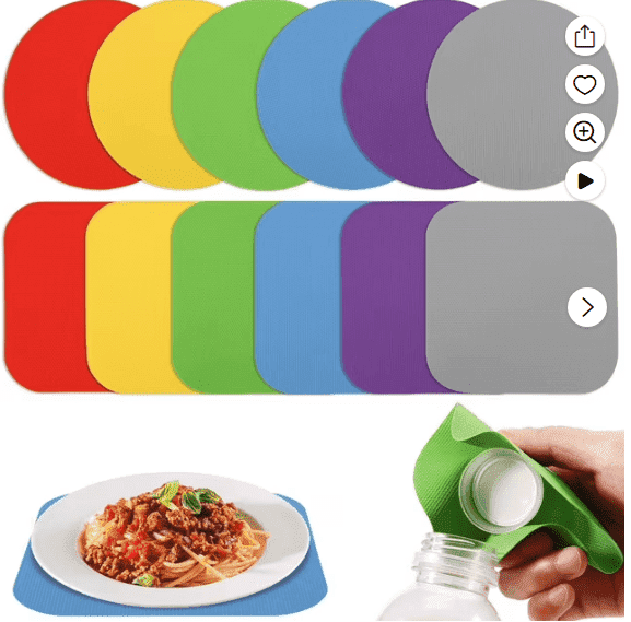 13Pcs Jar Gripper Pads,Manual Rubber Jar Opener Grippers Multi-Purpose ...