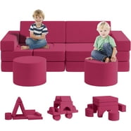 Kids Sofa Couch 10PCS, Linor Modular Toddler Couch for Playroom, Dutch ...