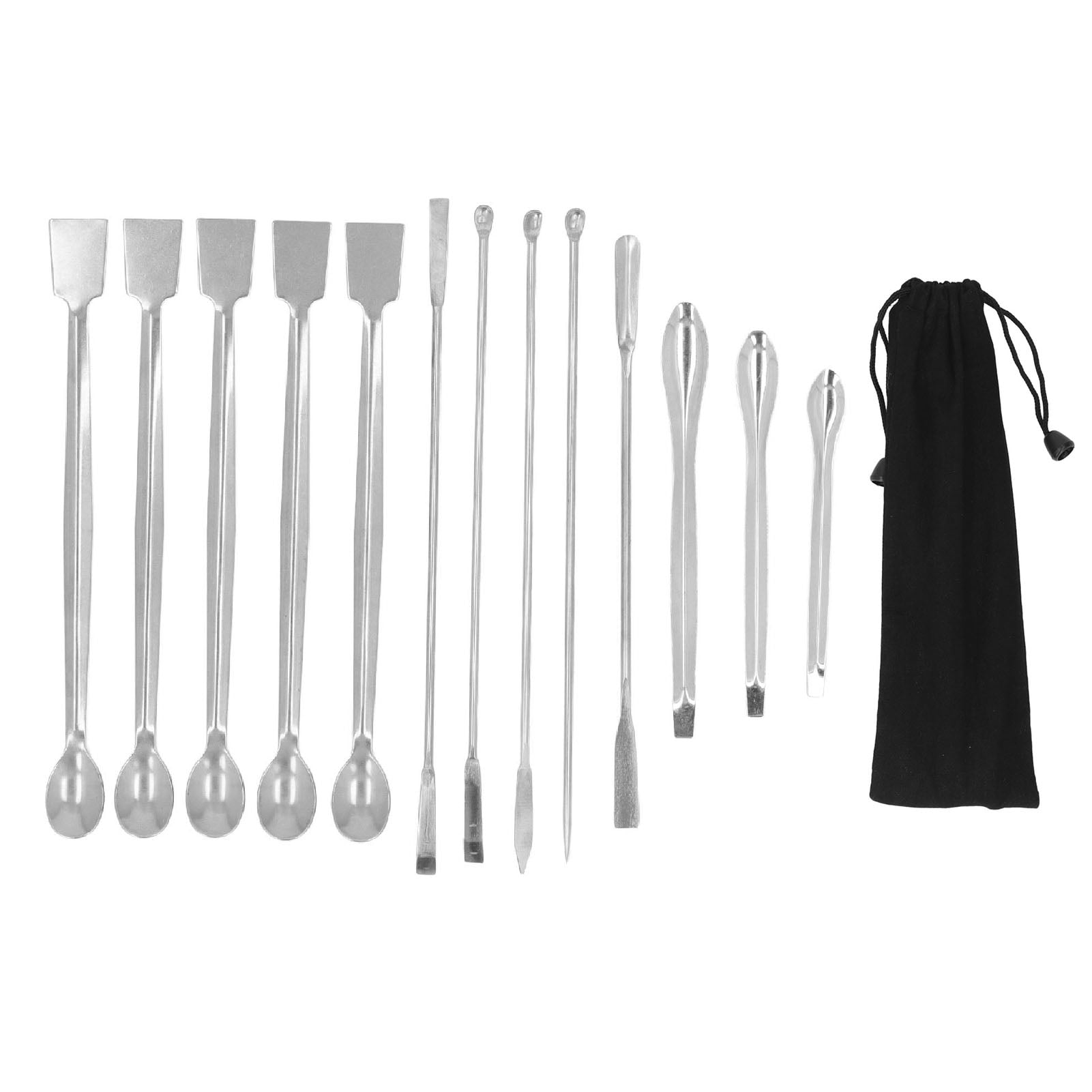 13Pcs Laboratory Spoon Stainless Steel Rust Roof Non Deformation Lab ...