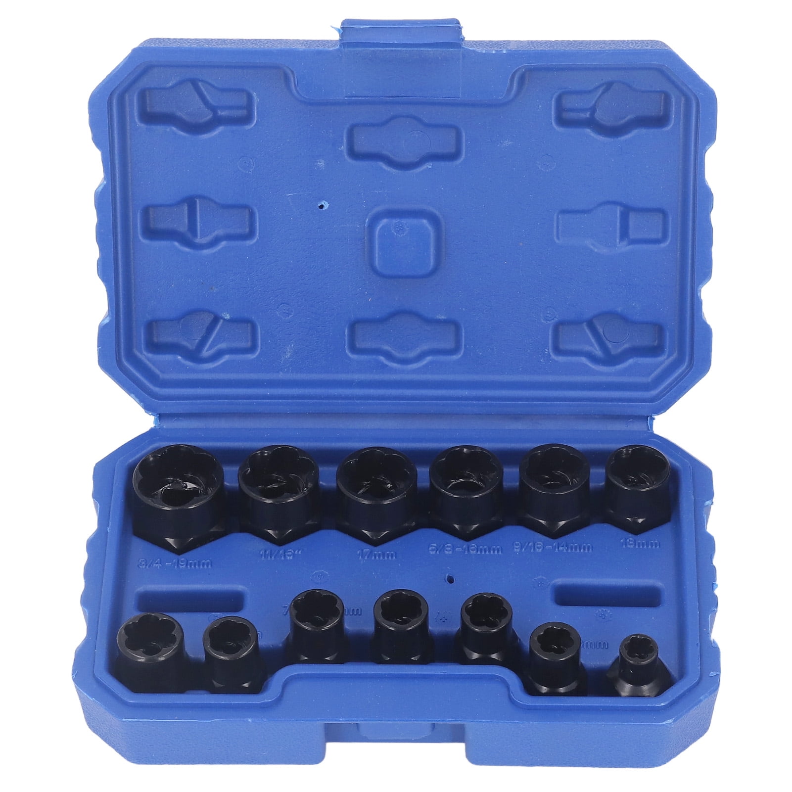 13Pcs Professional Bolt Nut Extractor Socket Set - Chromium Molybdenum ...