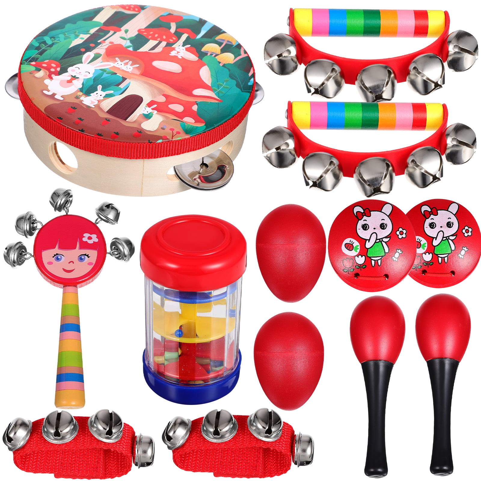 13Pcs Toddler Musical Instruments Percussion Instruments Toy Kids ...