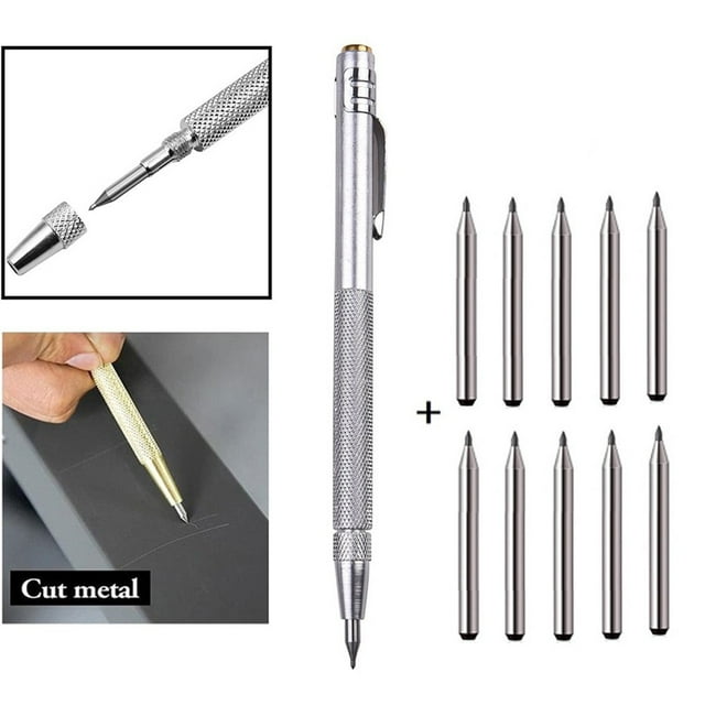 13Pcs Tungsten Carbide Tip Scriber Engraving Pen Marking Tip for Glass ...