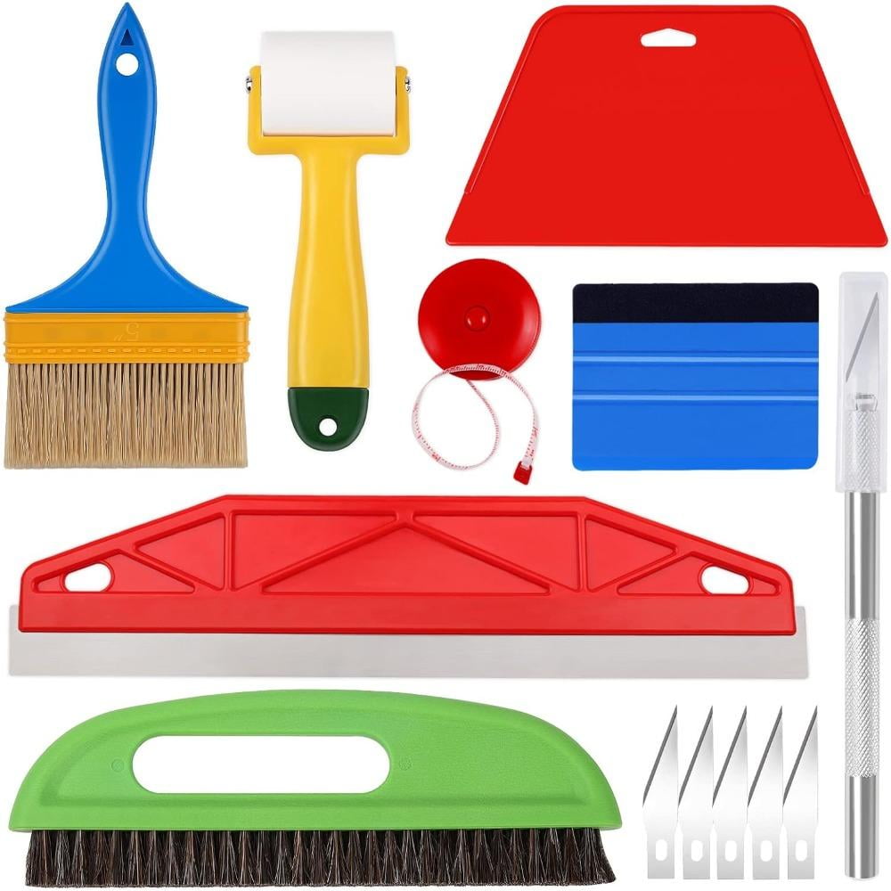 13Pcs Wallpaper Installation Kit - Smoothing Tools with Metal Cutter ...