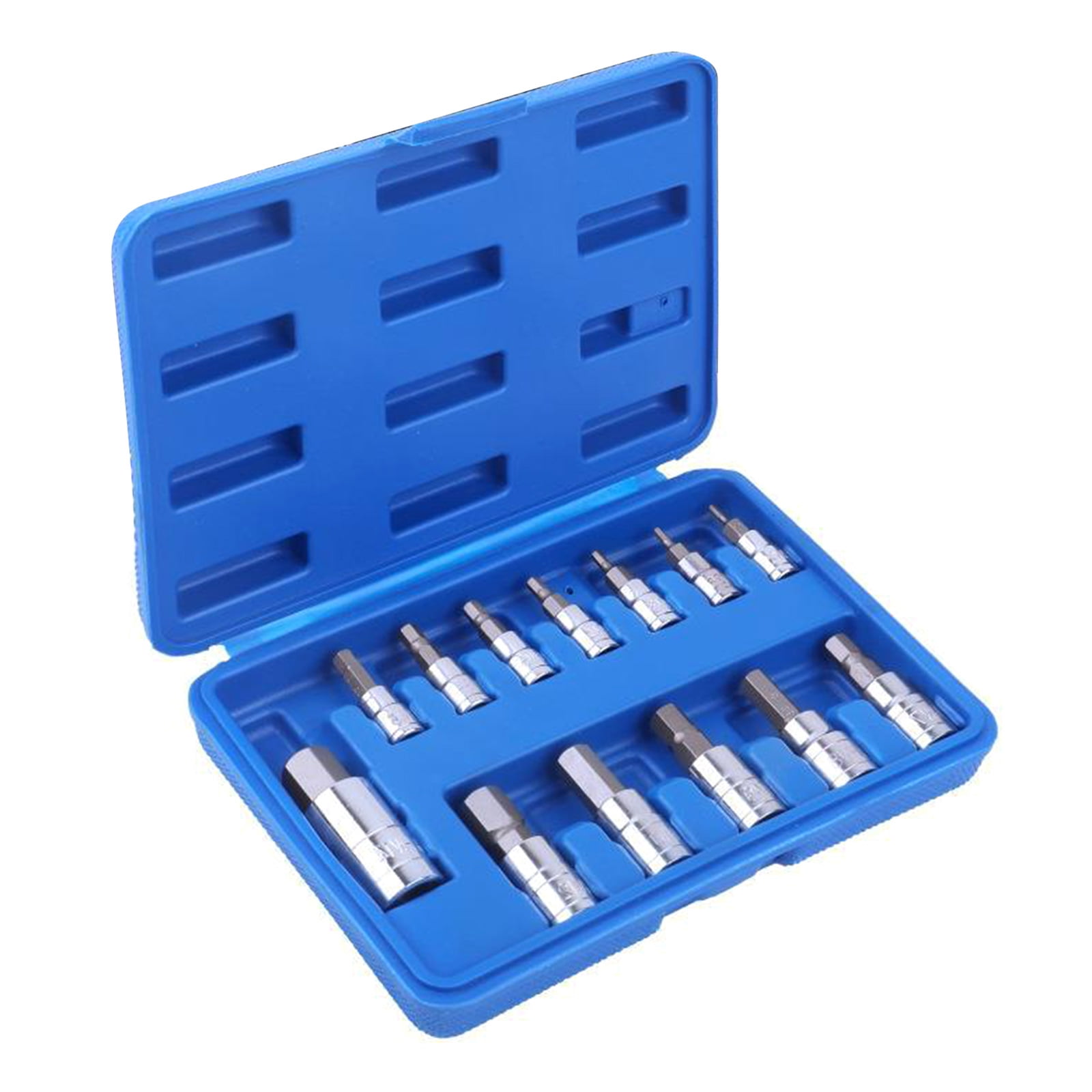 13Pcs/pack Steel Hexagon Socket Hexagon Bit Socket Set for Long Timing ...