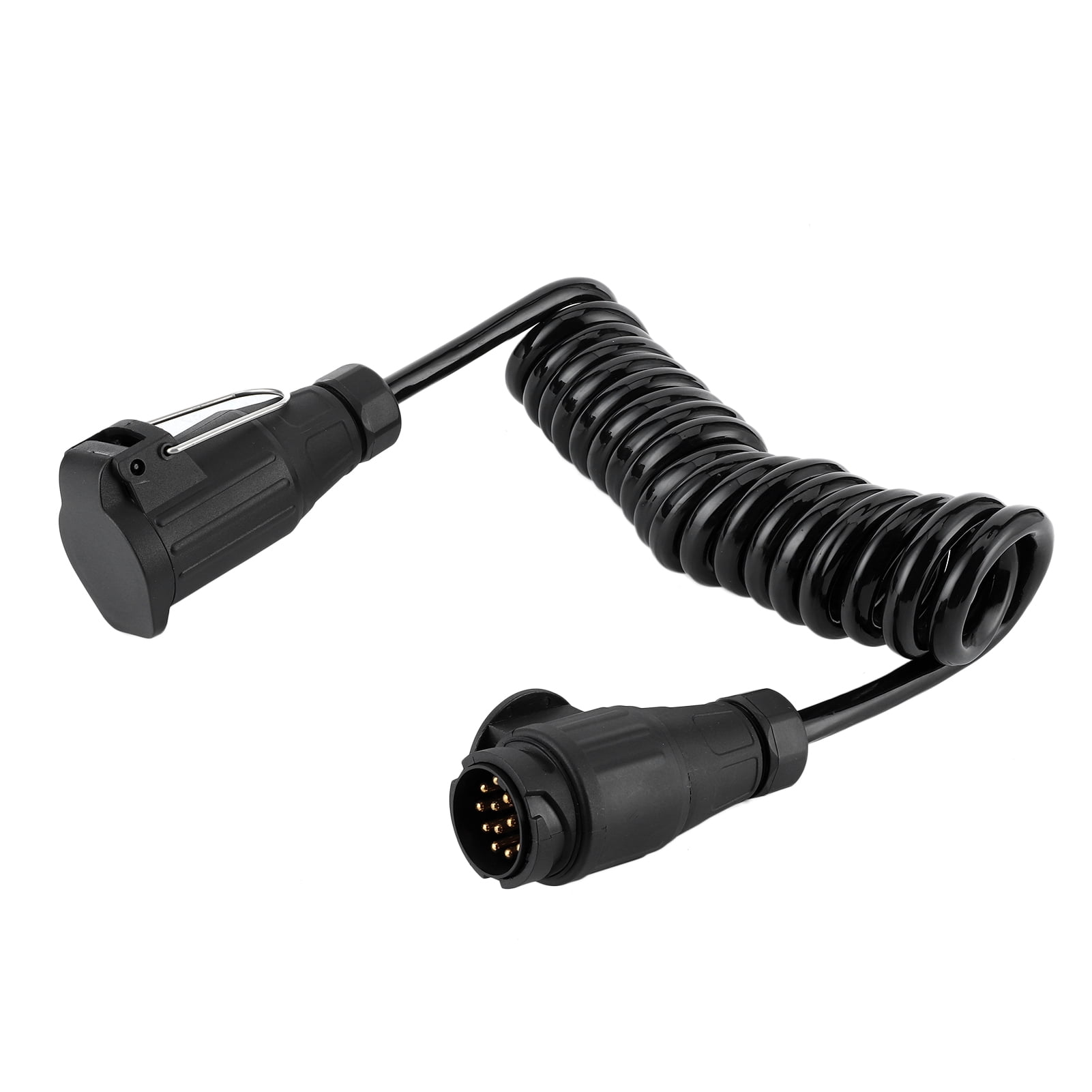 13Pin to 13Pin Adapter Cable Trailer Plug Extension Spring Cord for Car ...