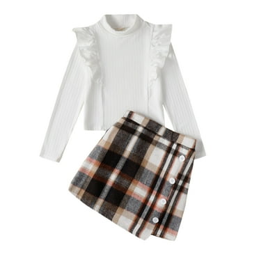 7Y Girl Skirt Sets, Casual Winter Fall Dresses, Cute Outfit for Big ...