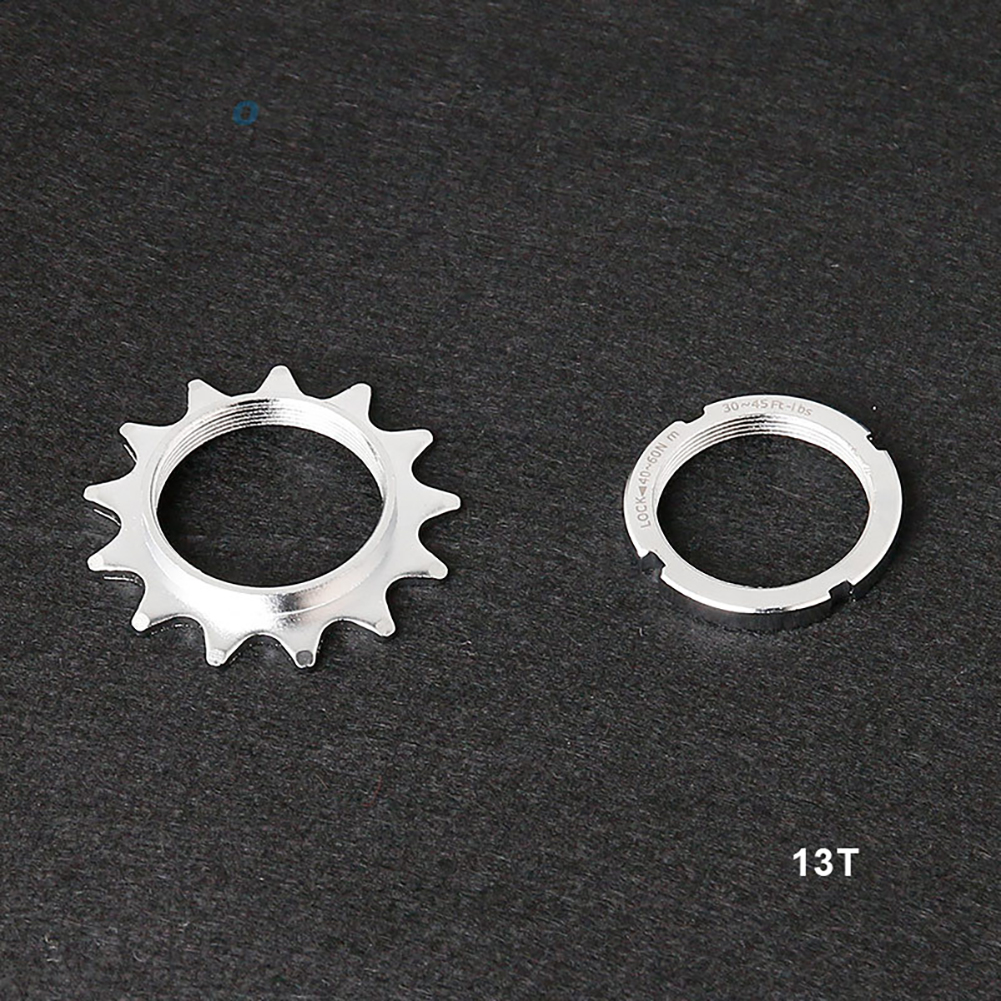 13T Fixed Gear Bicycle Wheel Cogs Sprocket with Lock Ring Cycling ...