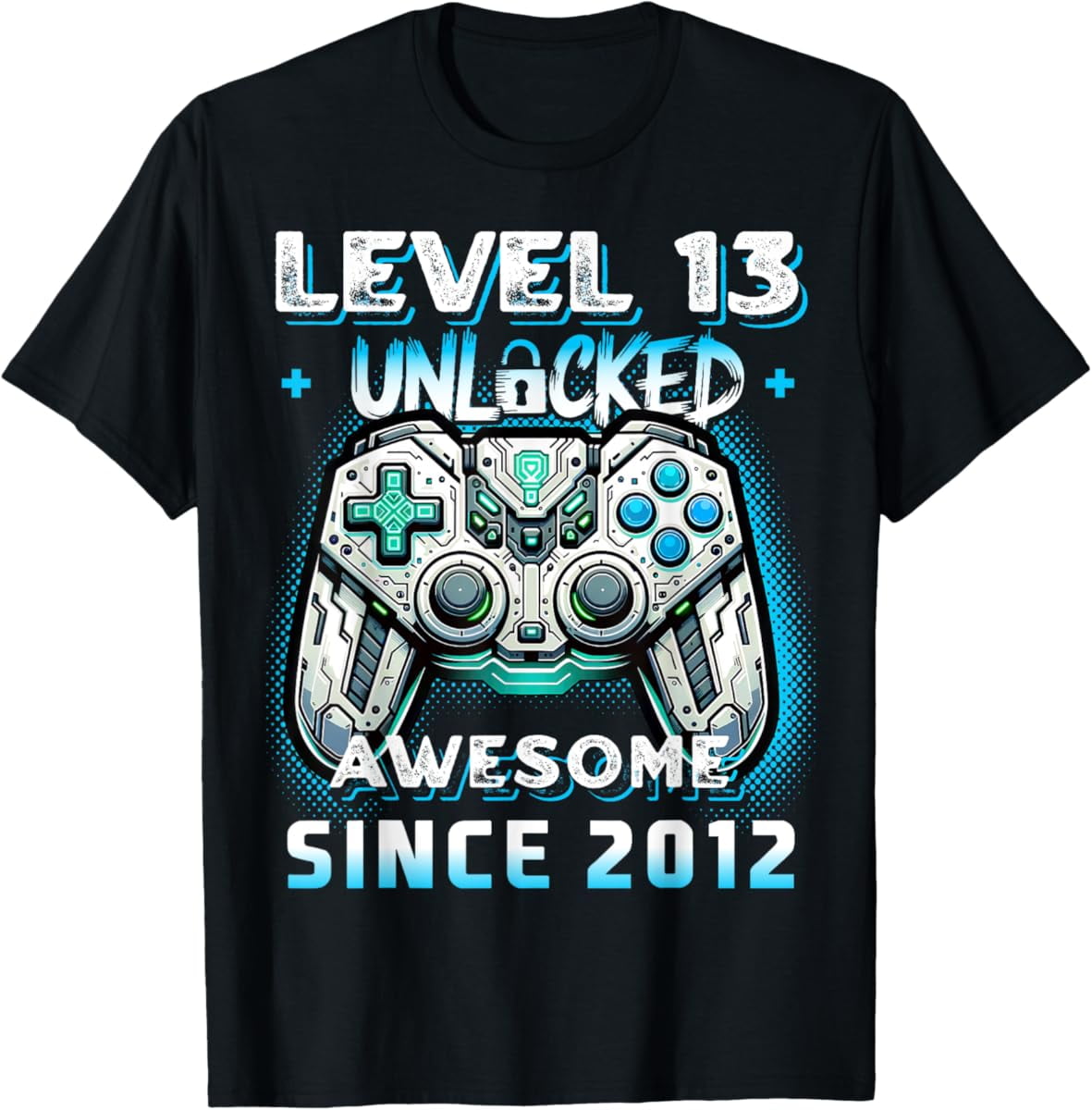 13Th Birthday Level 13 Gamer 13 Year Video Game Party Unisex T-Shirt S ...
