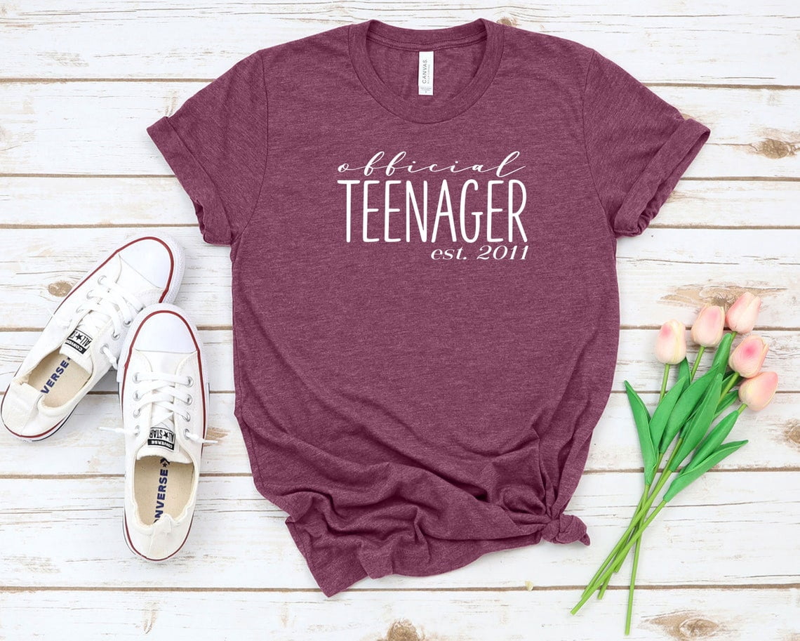 13Th Birthday Shirt, 13Th Birthday Girl, Hello Thirteen Est. 2011 Shirt ...