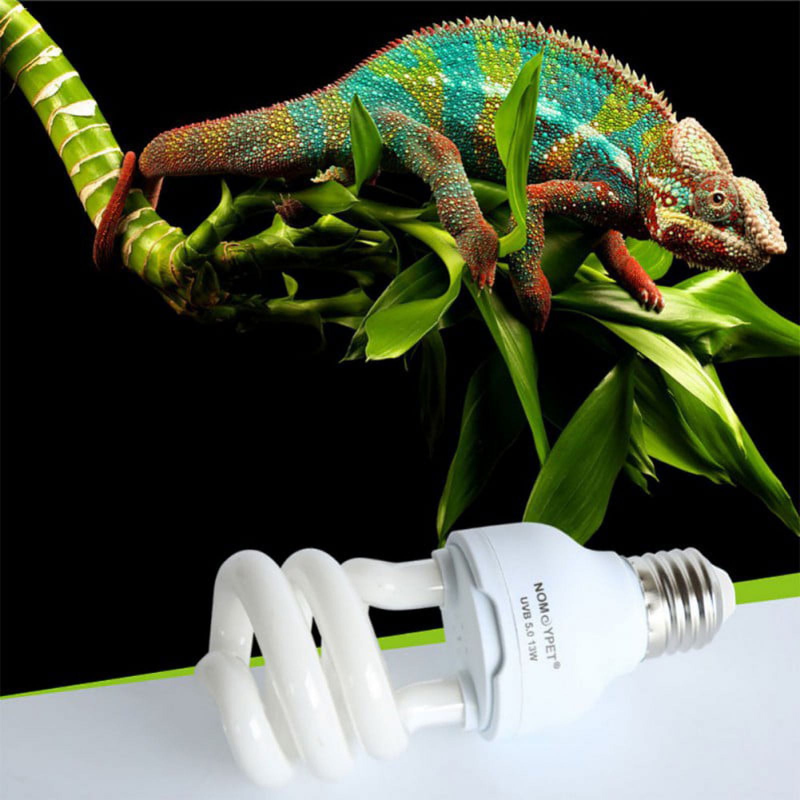 13W Reptile UVB Energy Saving Lamp Tortoise Lizard Calcium Succulent ...