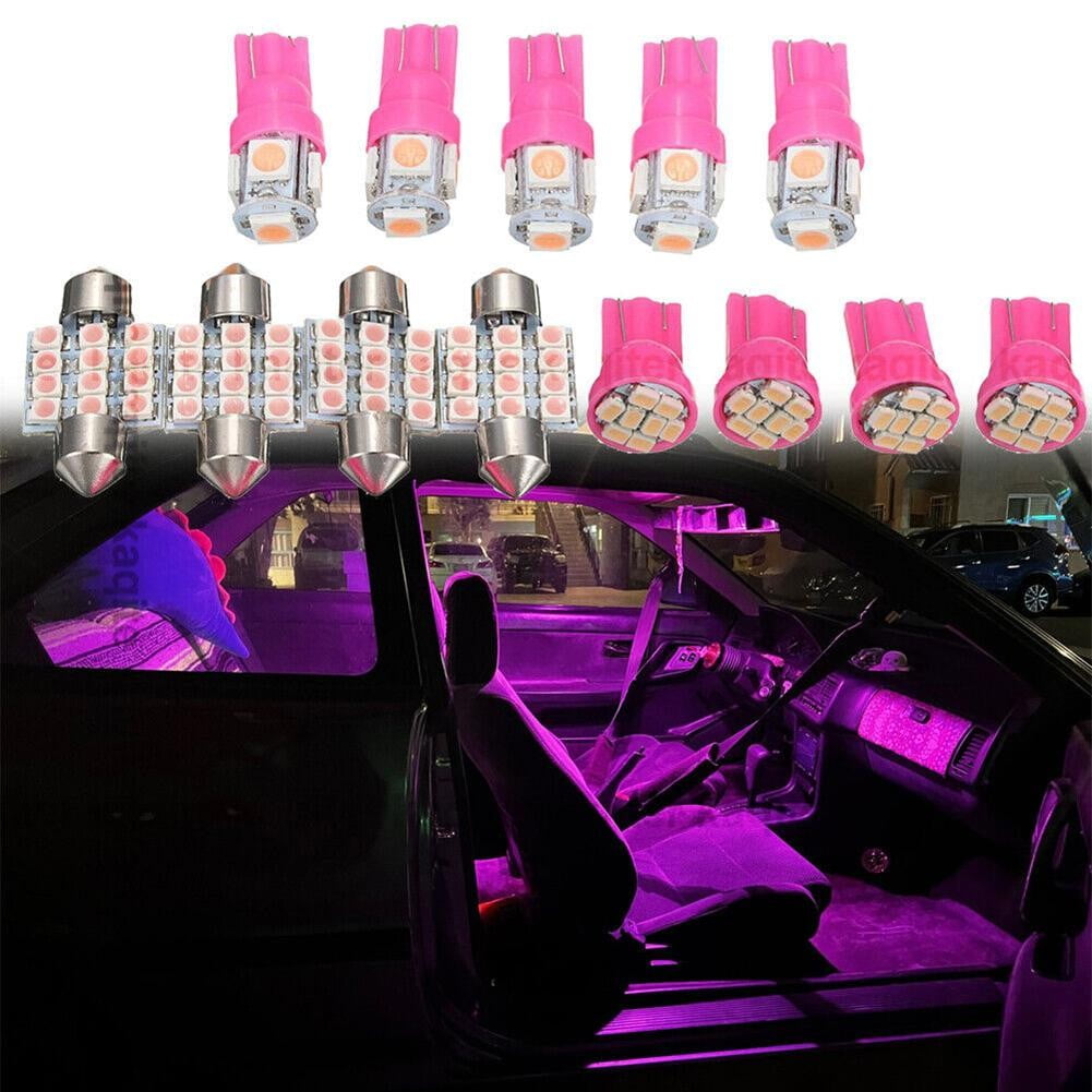 13X Pink Car Interior Led Lights 12V for Dome License Plate Lamp Car ...