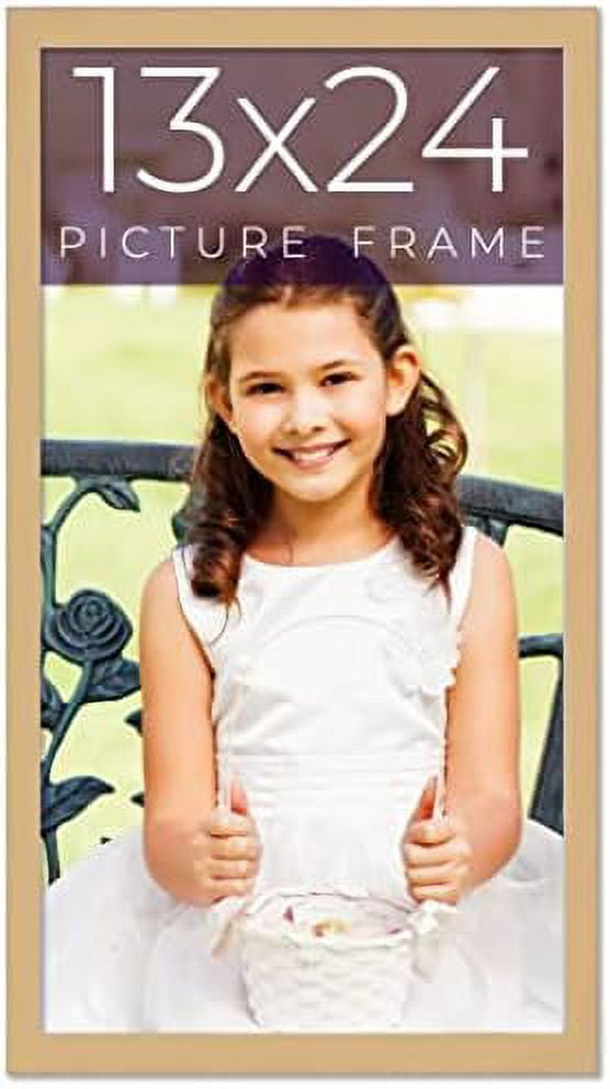 13X24 Frame Beige Real Wood Picture Frame Width 0.75 Inches | Interior ...