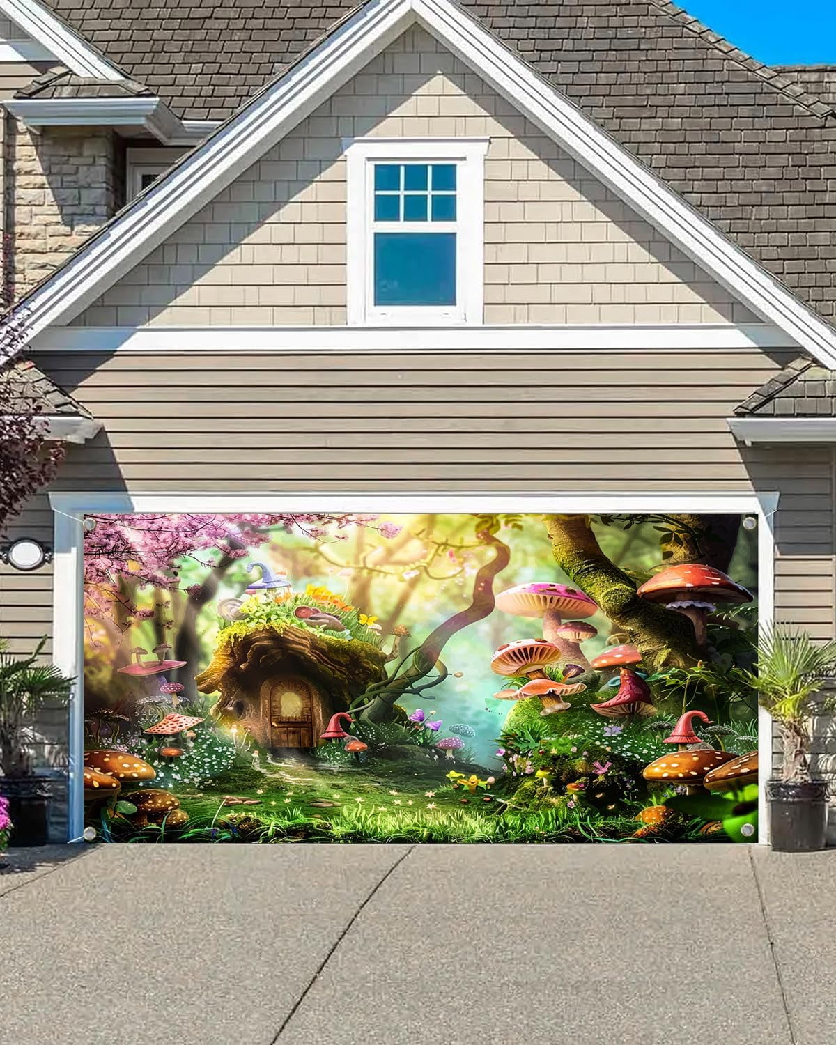 13X6 ft Fairy Tale Wonderland Garage Door Decorations Background ...