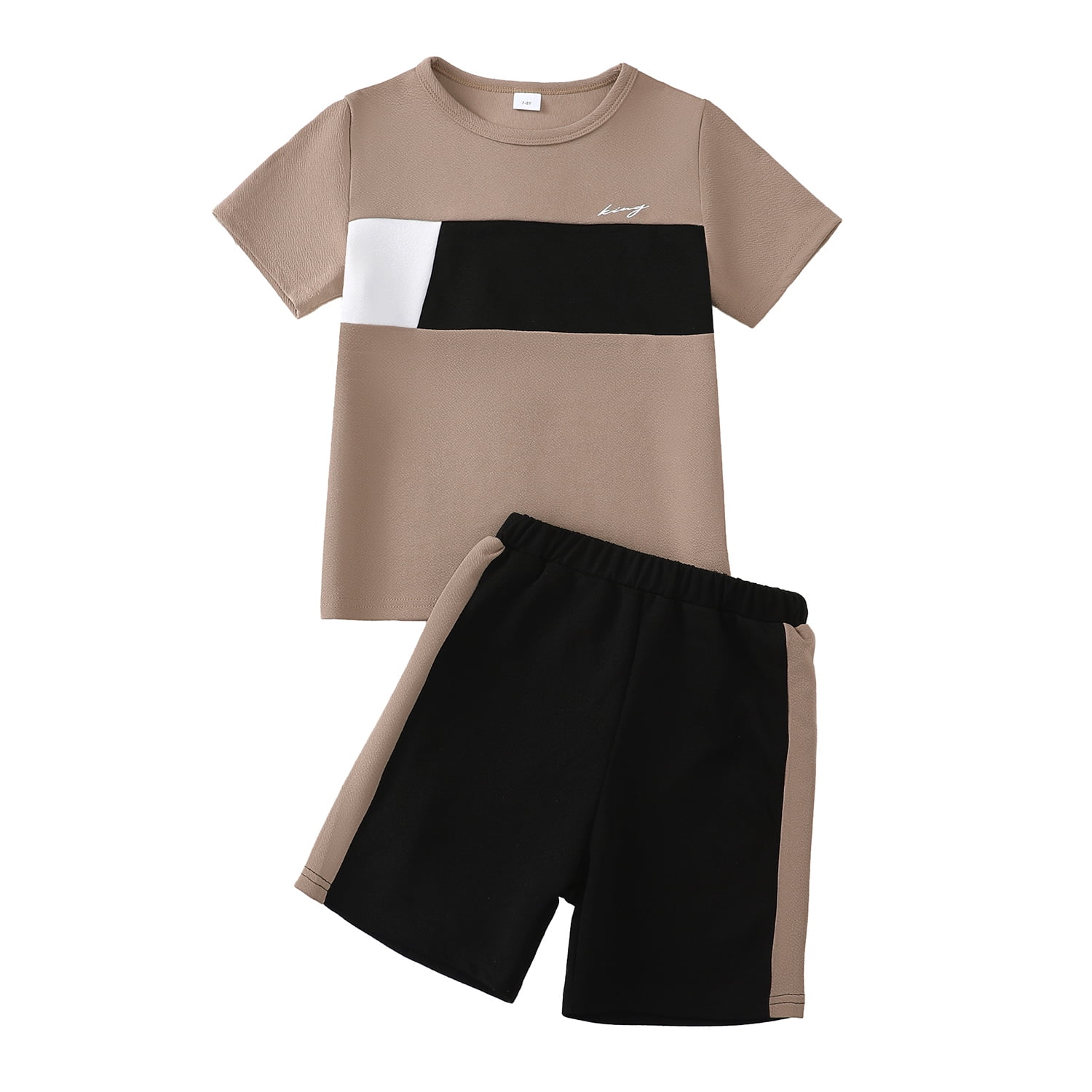 13Y Big Boys Outfits 14Y Boys 2PCS Summer Short Sets Big Boys Short ...
