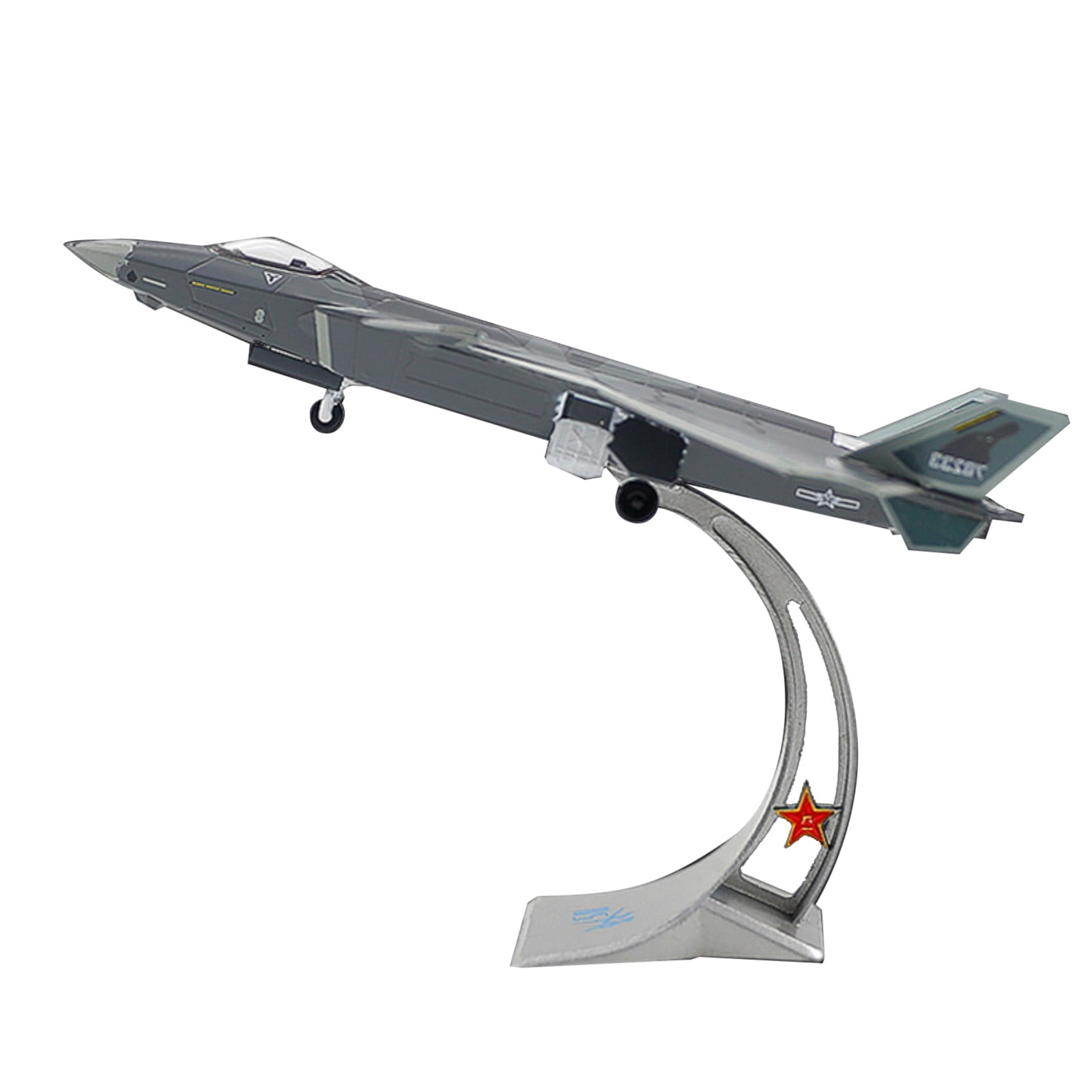 13cm Diecast Alloy 1/144 Scale Chinese Air Force Chengdu J-20 Fire Fang ...