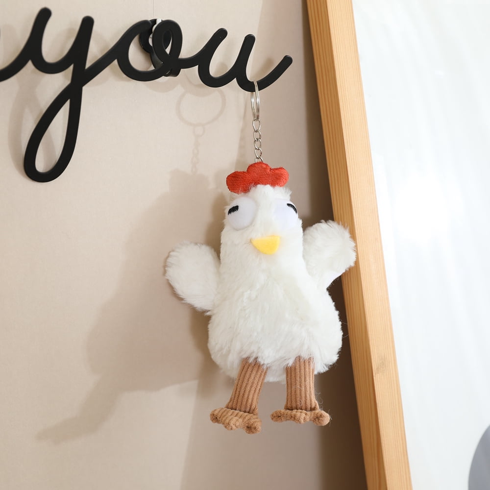 13cm Funny Egg Laying Chicken Prank Toy Abstract Animal Stuffed Doll ...