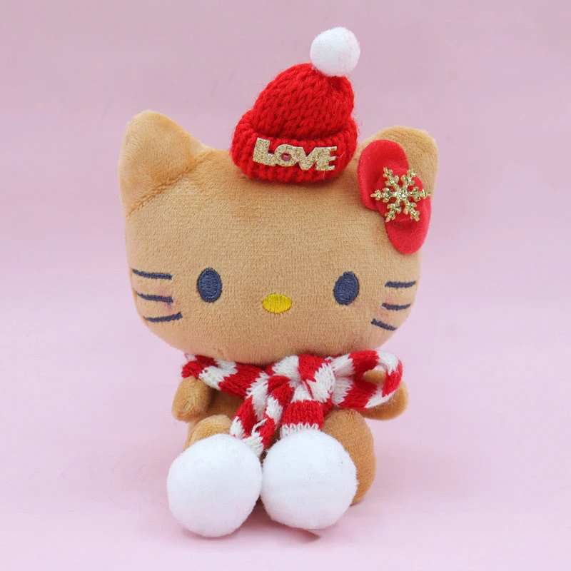 13cm Pendant Sanrio Cartoon Hello Kitty Christmas Plush Toy Angel ...