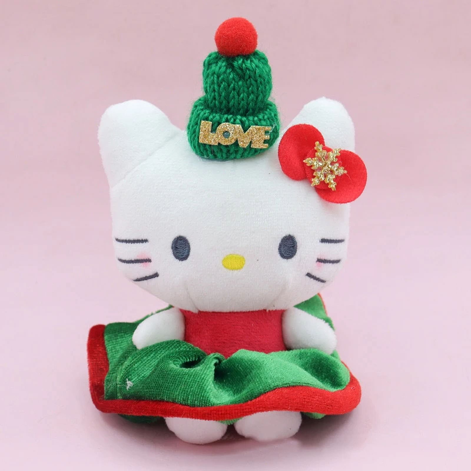 13cm Pendant Sanrio Cartoon Hello Kitty Christmas Plush Toy Angel ...