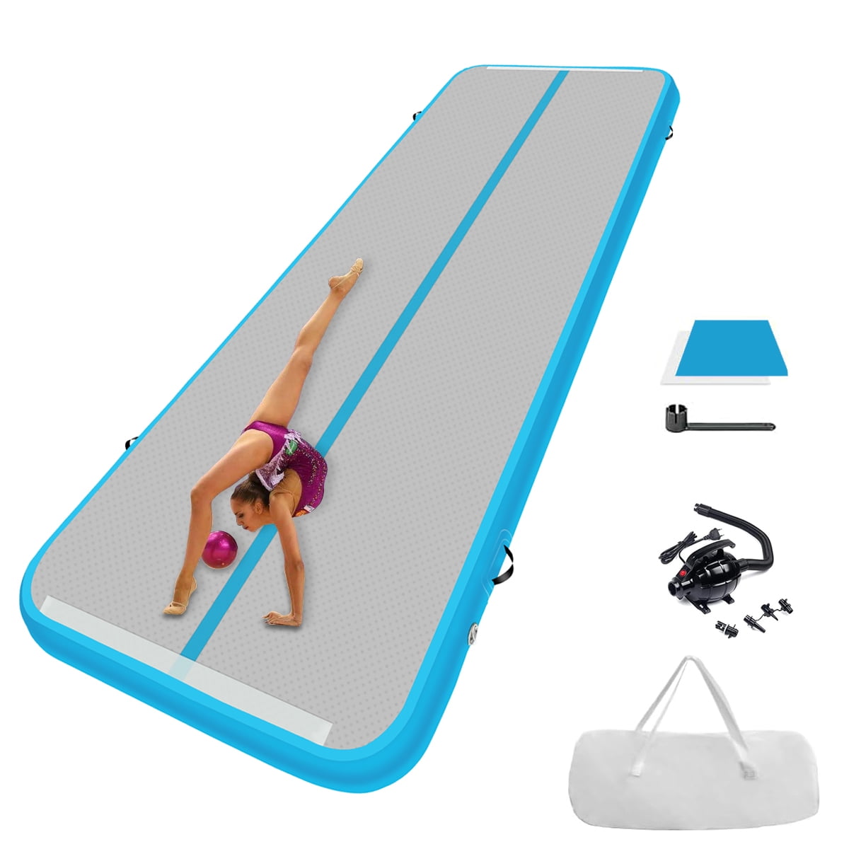 13ft/16ft/20ft Inflatable Air Gymnastics Mat Training Mats 4.3ft ...