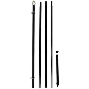 EZ-Pole Liberty 17 ft. Aluminum Telescopic Flagpole Kit with Swivels ...