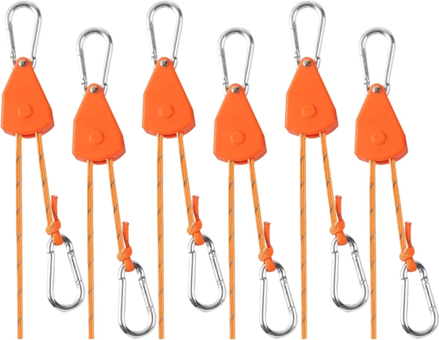 13ft Rope Rollers 6 Pack Paracord Tarps Tie Downs Ratchet Strap Rope ...