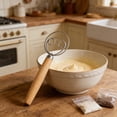 13in Stainless Steel Danish Dough Whisk, Wooden Handle Baking Tool ...