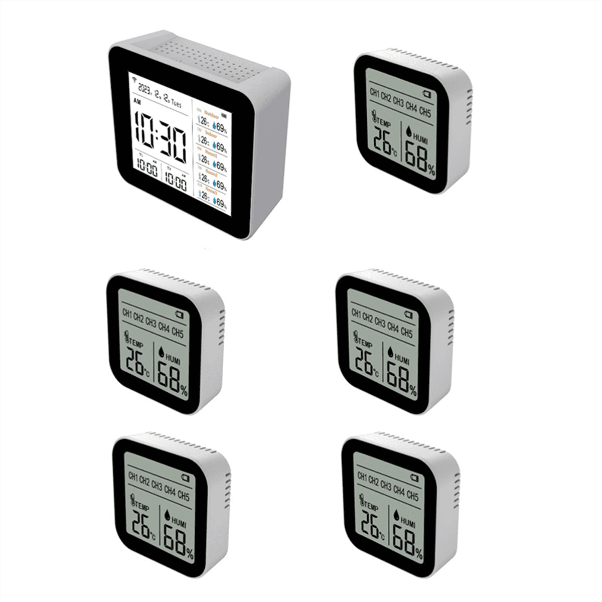 13in1 Tuya WIFI Smart Thermometer Hygrometer Indoor Accurate ...