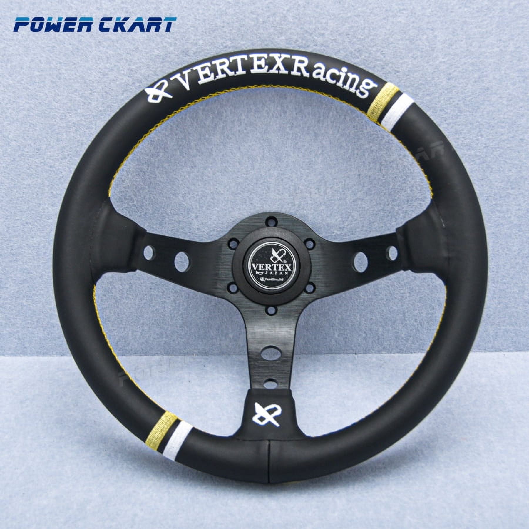 13inch/320mm Vertex Racing Genuine Leather Drift Sport Gaming Steering ...