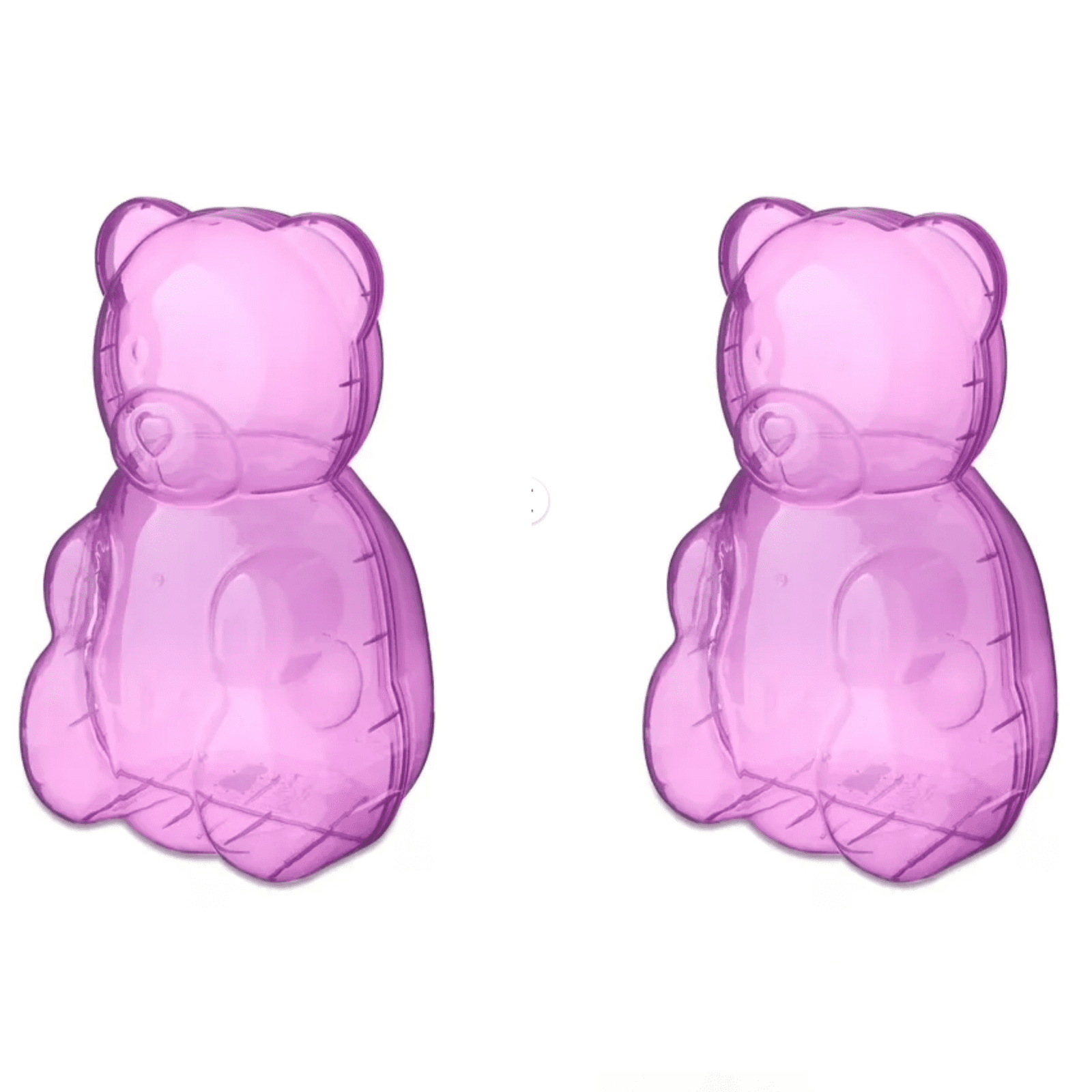 13inch Large Gummy Bear Container - Clear Plastic Bear Shaped Storage ...