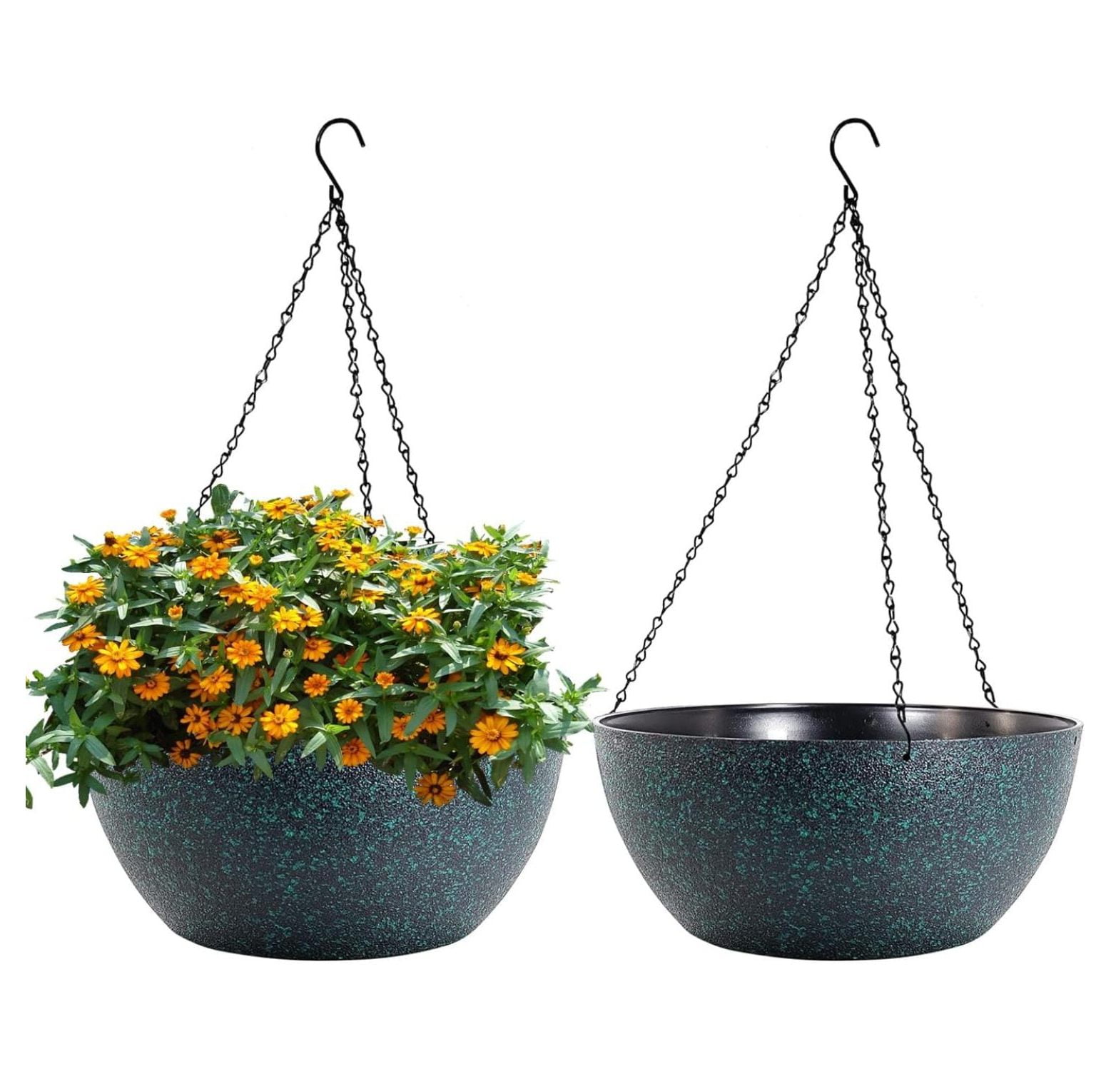 13inch Large Hanging Planters Pots for Outdoor Indoor Plants with ...