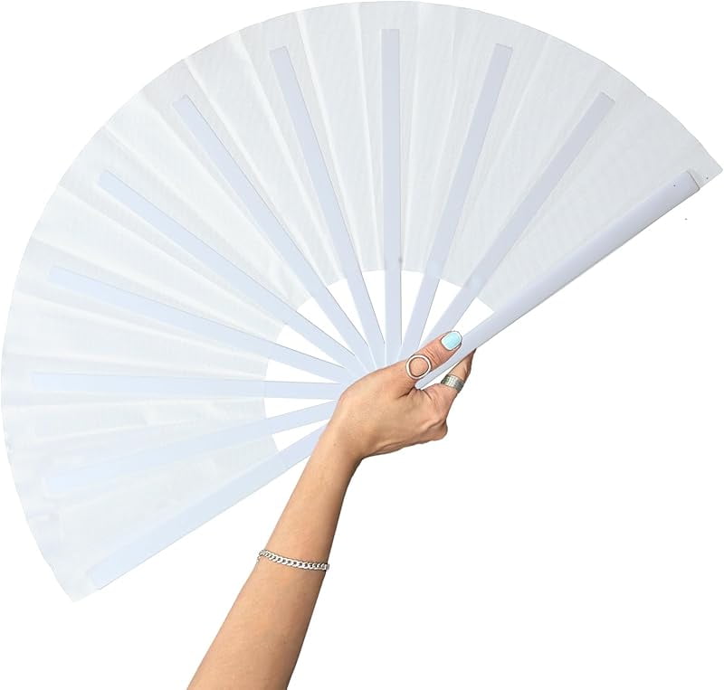 13inch Large Rave Fan Popping Fan Clacking Fans for Line Dancing,Hand ...